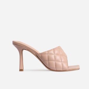 Shoes | Nude Quilted High Heels | Poshmark